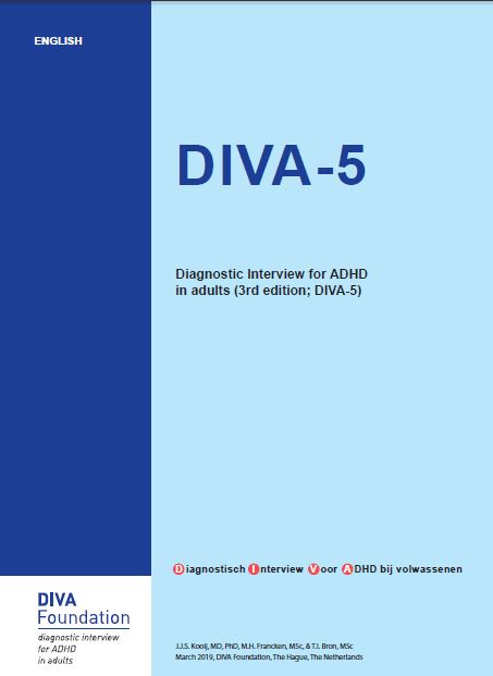 European Network Adult ADHD – DIVA-5, and two new DIVAs available ...